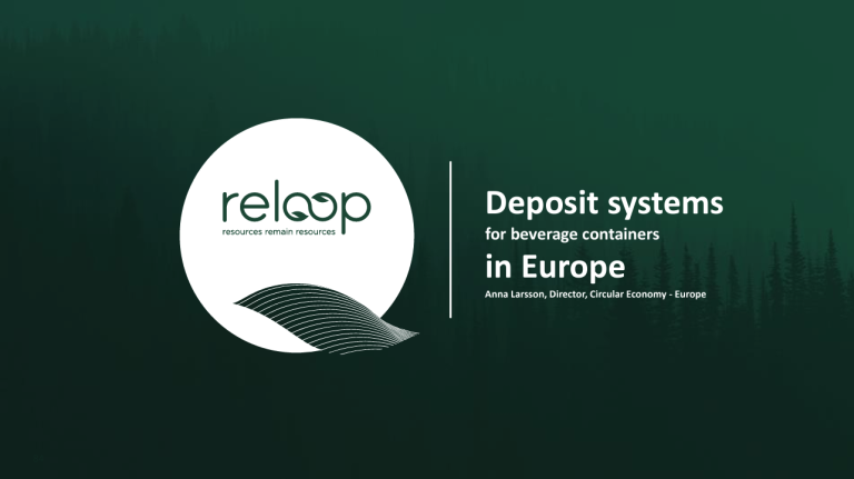 Deposit Systems for Beverage Containers in Europe - Reloop Platform