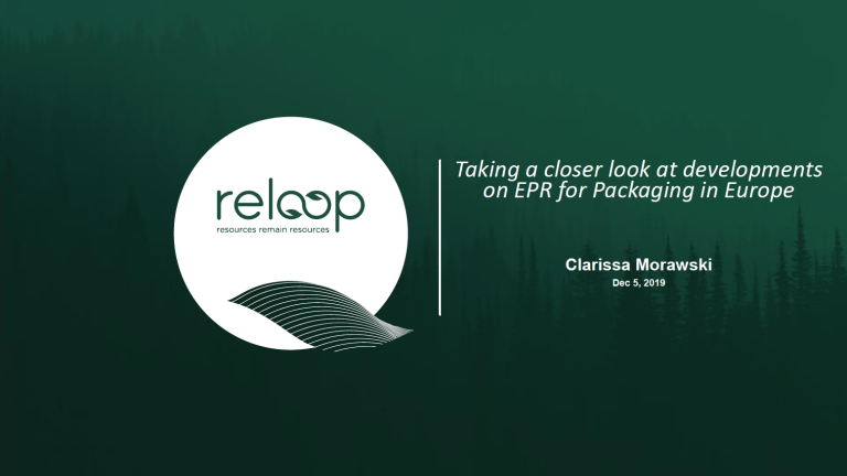 Taking a closer look at developments on EPR for packaging in Europe - Reloop Platform