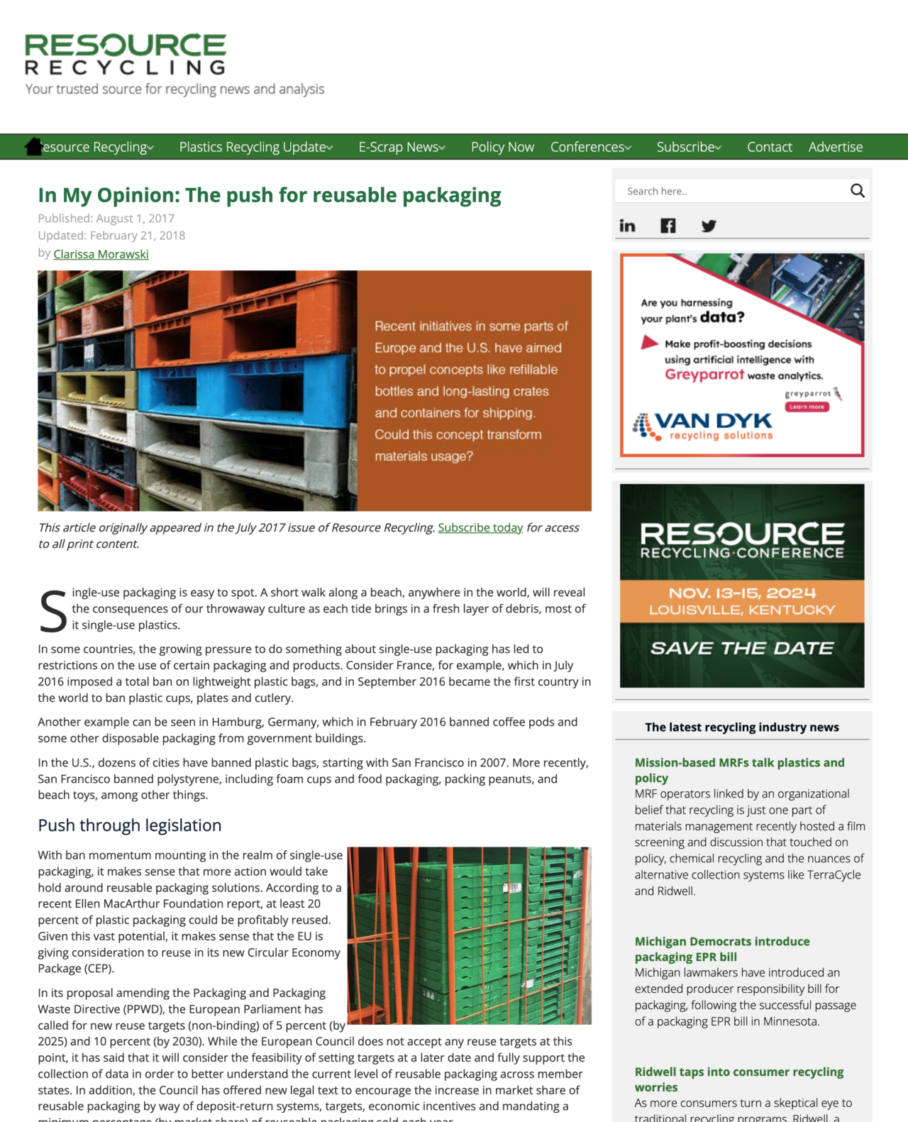 Reuse Revolution Programme - Reloop Platform