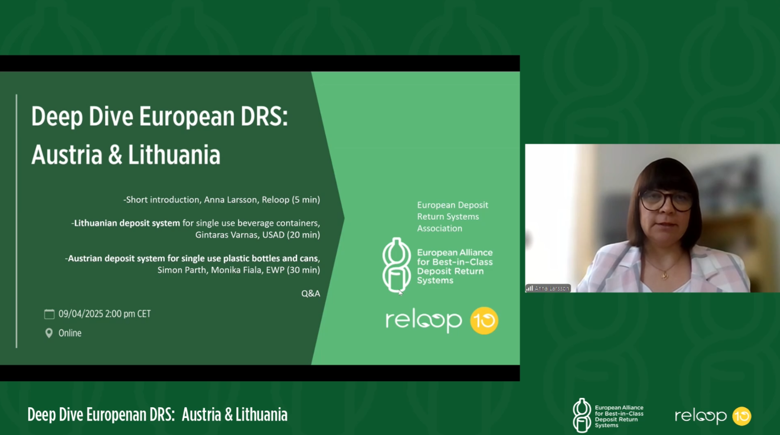 Webinar: Deep Dive into European DRS - Austria & Lithuania - Reloop Platform