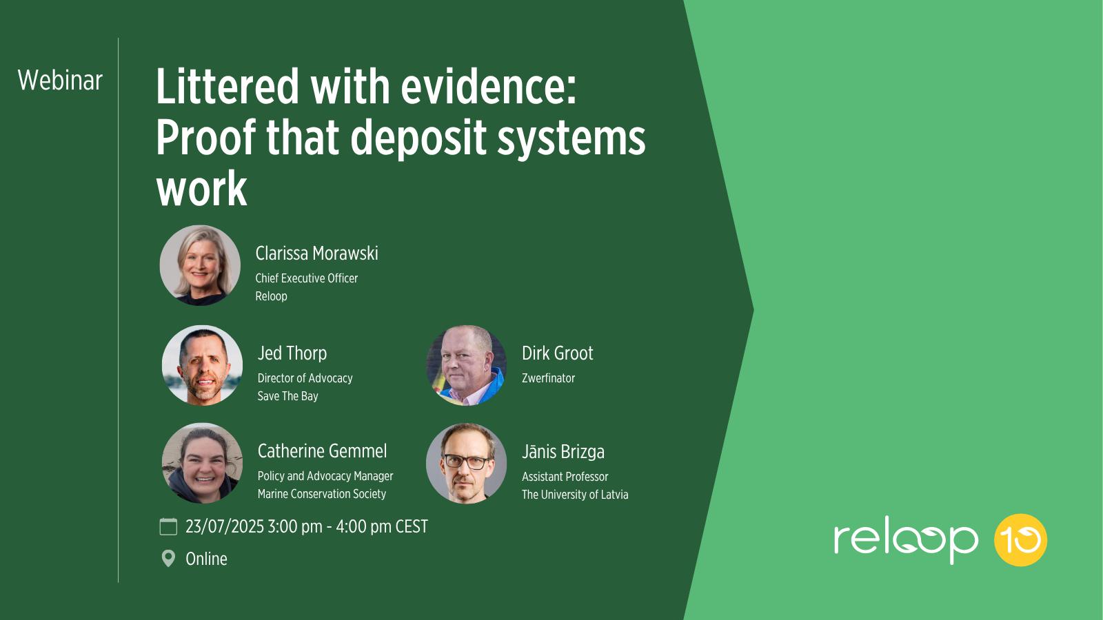 Webinar: Littered with evidence - Reloop Platform